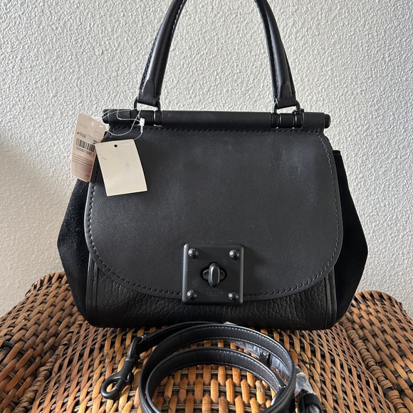 Coach | Bags | Nwt Coach Drifter Carryall Black Satchel | Poshmark